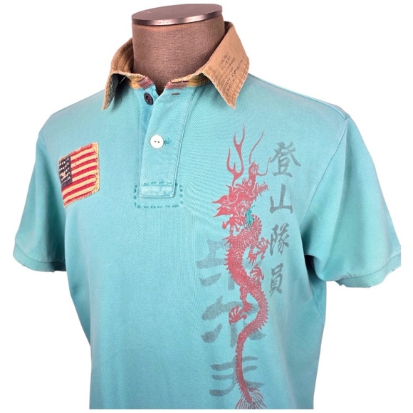 Polo Ralph Lauren | Shirts | Vintage Polo Ralph Lauren Usa Flag Dragon ...